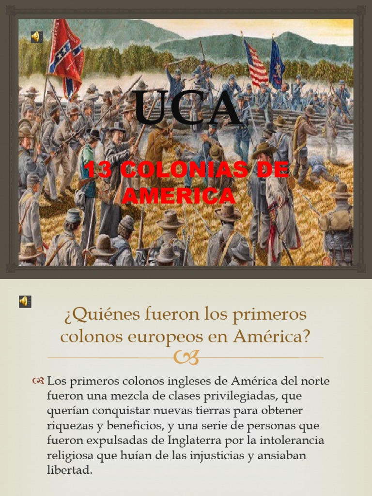 Las 13 Colonias de América: Historia y Origen | PDF | Trece colonias ...