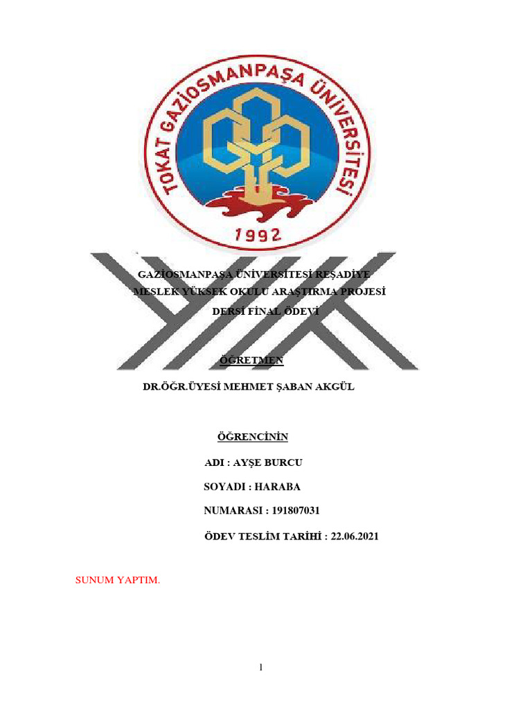 Araştırma+Projesi+Final+a.burcu+Haraba GÖNDERİLN | PDF
