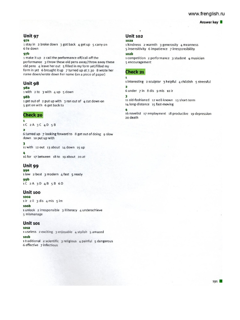 Grammar - Practice - For - Intermediate - 3ed Keys | PDF