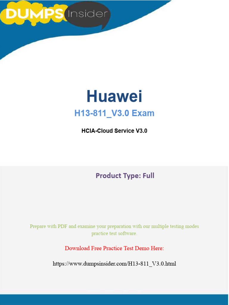 Huawei: H13-811 - V3.0 Exam | PDF | Virtual Private Network | Cloud Computing