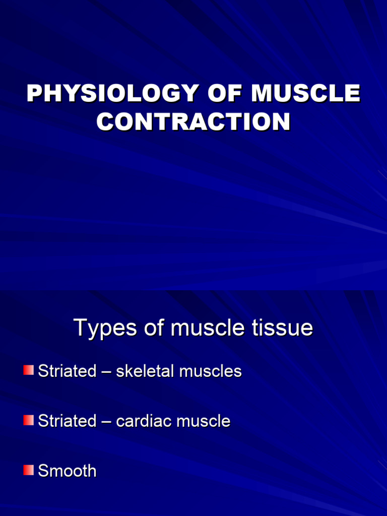 4.2 Muscle Physiology | PDF | Muscle Contraction | Chemical Synapse