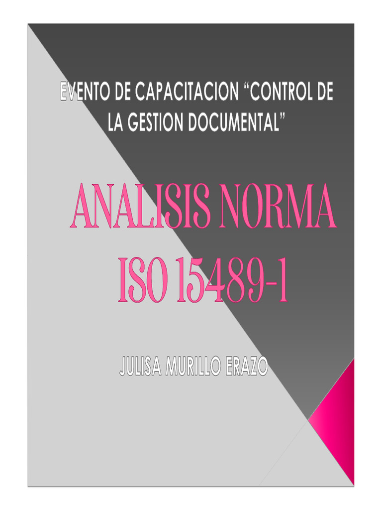 Analisis Norma Iso 15489-1 | PDF | Información | Informática