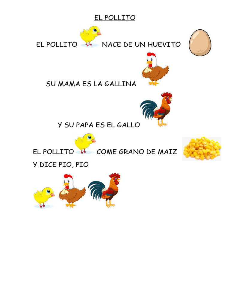 El Pollito y Rompecabezas. | PDF