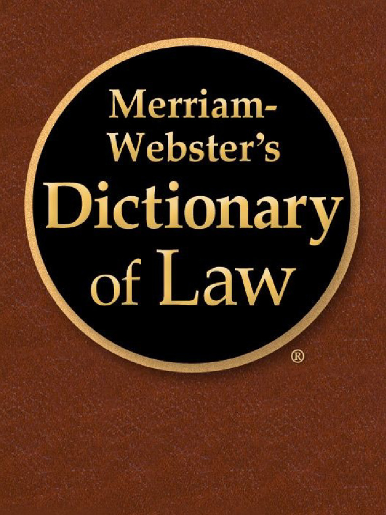 Merriam-Webster Dictionary of Law (PDFDrive) | PDF | Adjective | Stress ...