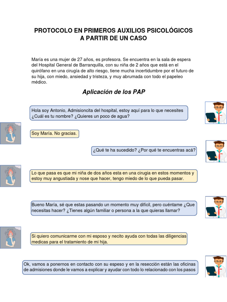 Protocolo de Primeros Auxilios Psicológicos | PDF | Sicología