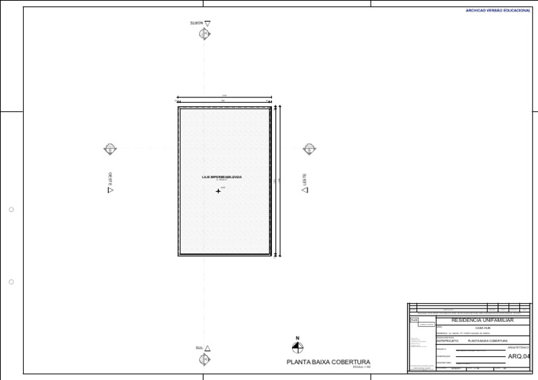 Arq.04 Planta Baixa Cobertura | PDF