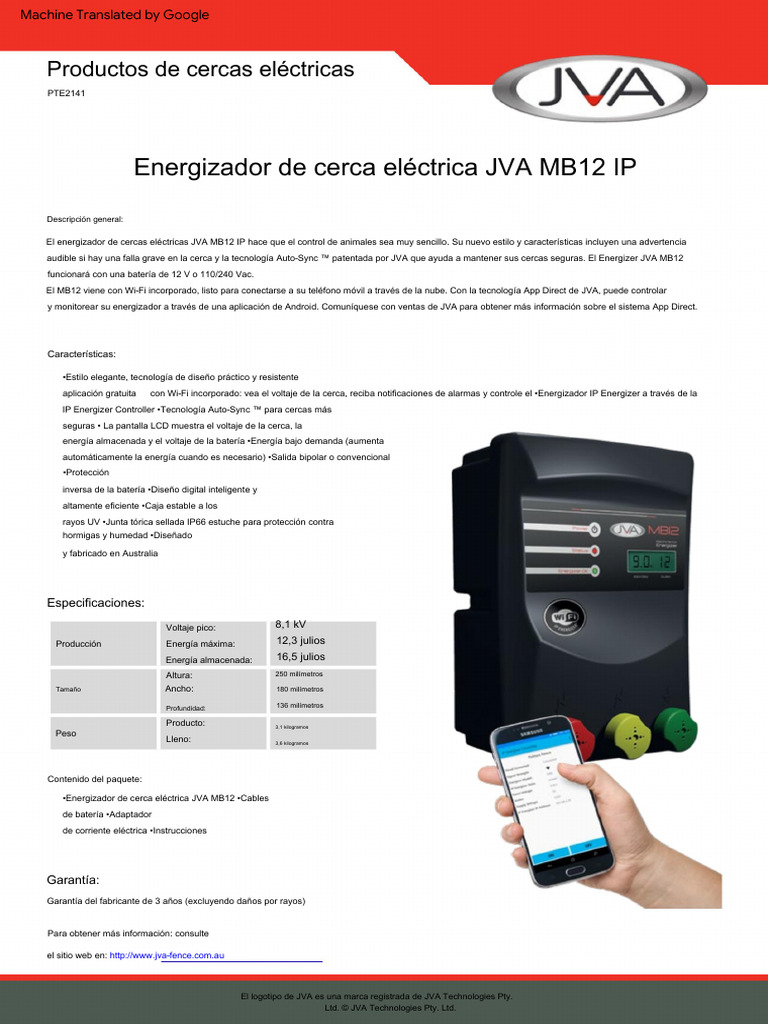 MB12 Onepage | PDF | Panel solar | Aplicación movil