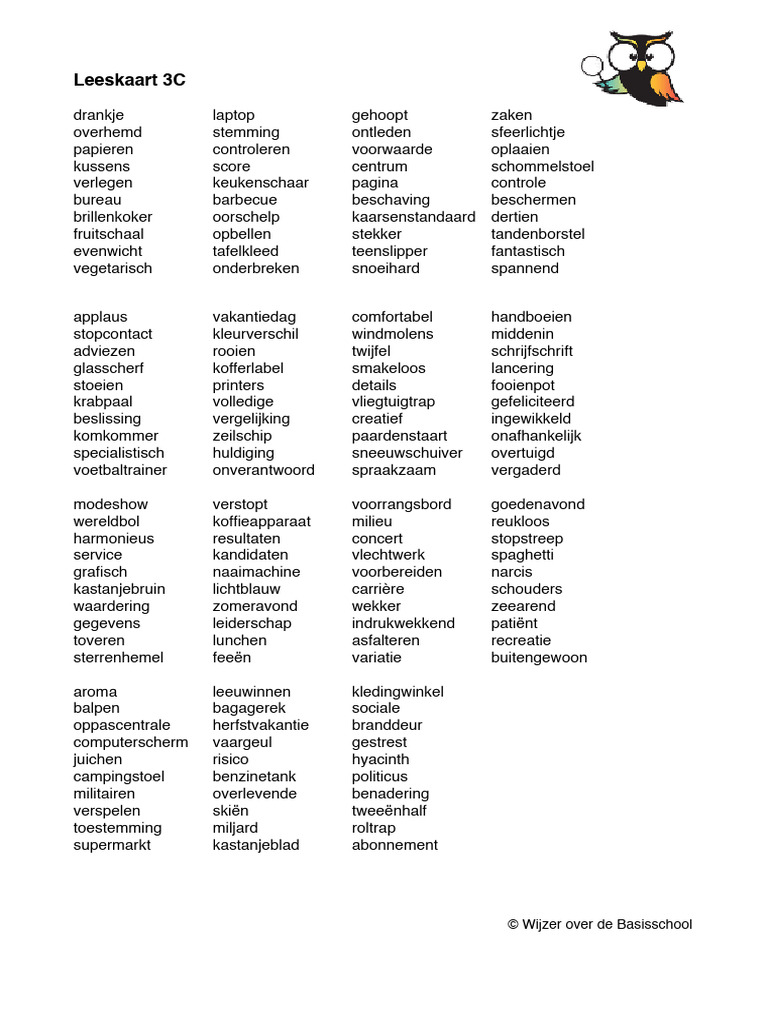 Leeskaart 3C | PDF