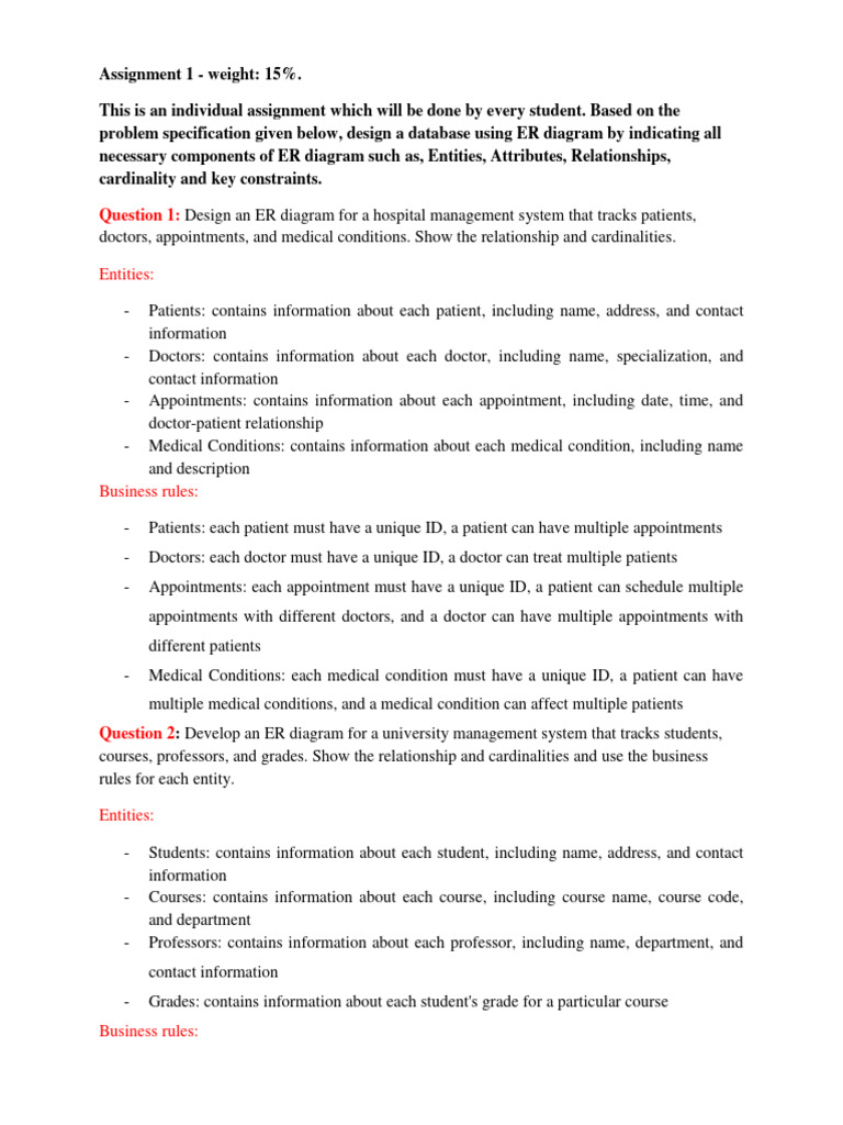 Assignment 1 | PDF | Information Science | Health Care