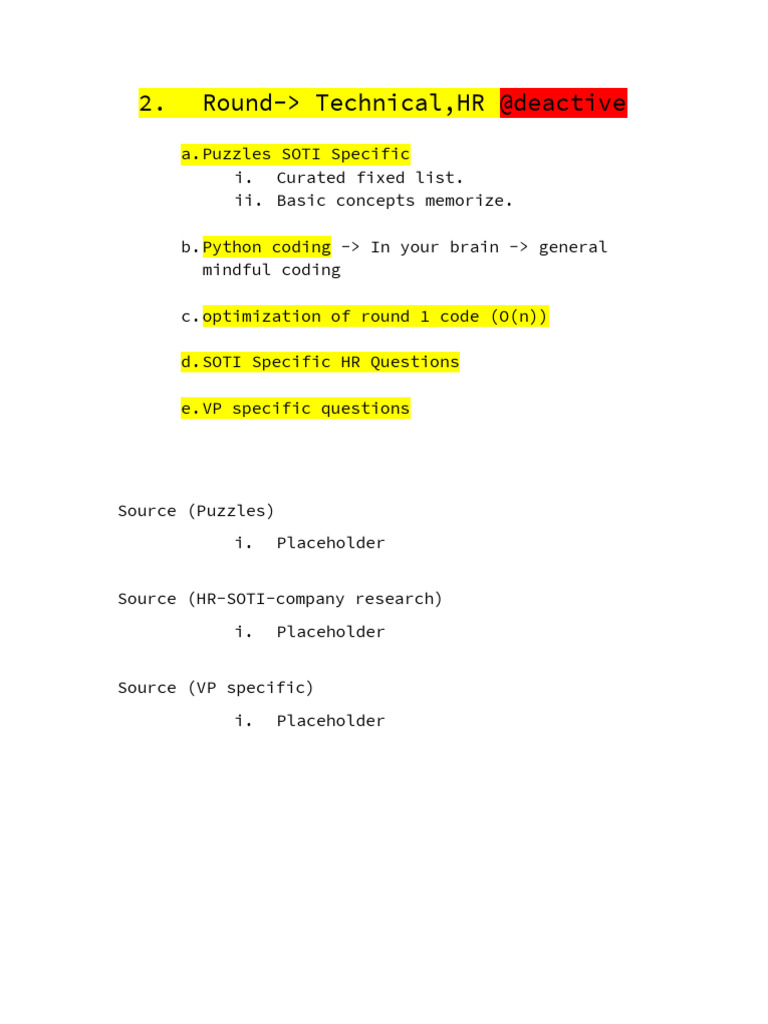 SOTI Final Round | PDF