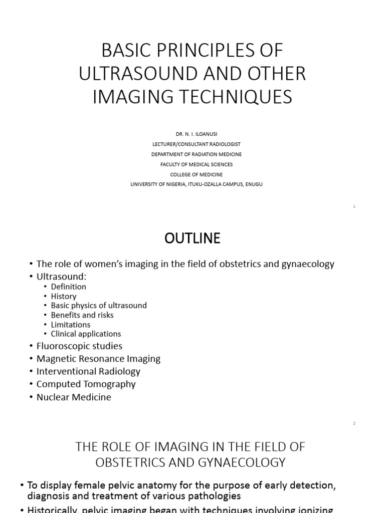 USS Imaging Techniques WA2018 | PDF | Medical Ultrasound | Medical Imaging