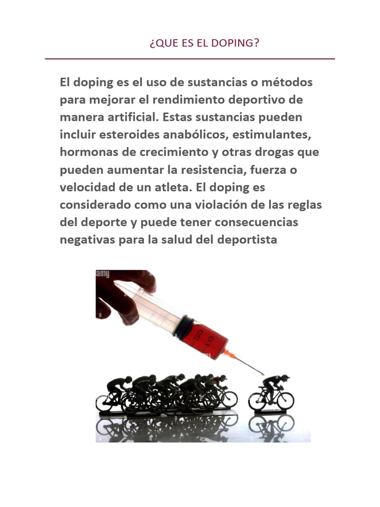 El Dopping | PDF | Dopaje en el deporte