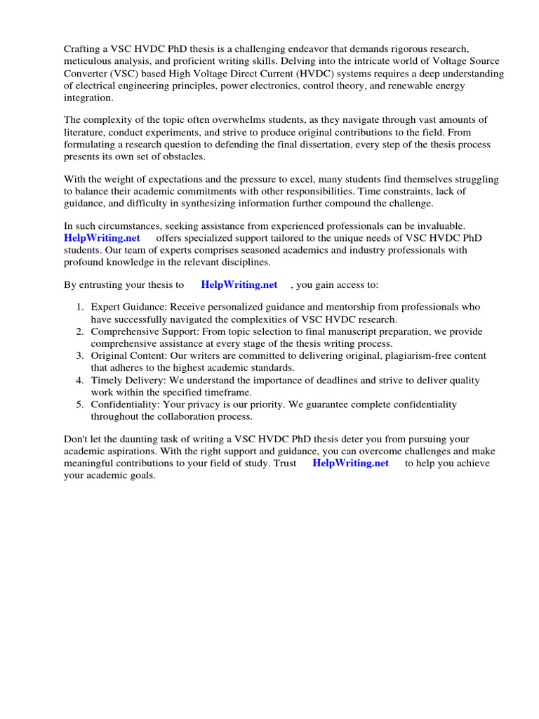 VSC HVDC PHD Thesis | PDF | High Voltage Direct Current | Power Inverter