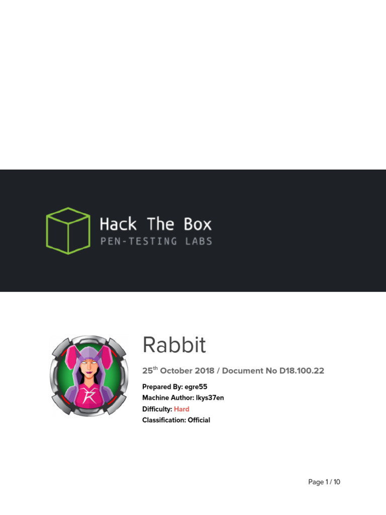 Rabbit | PDF | Malware | Password