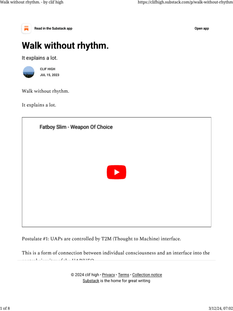 Walk without rhythm. - by clif high | PDF | Archangel | Torah