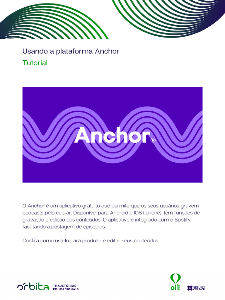Tutorial - Usando A Plataforma Anchor | PDF