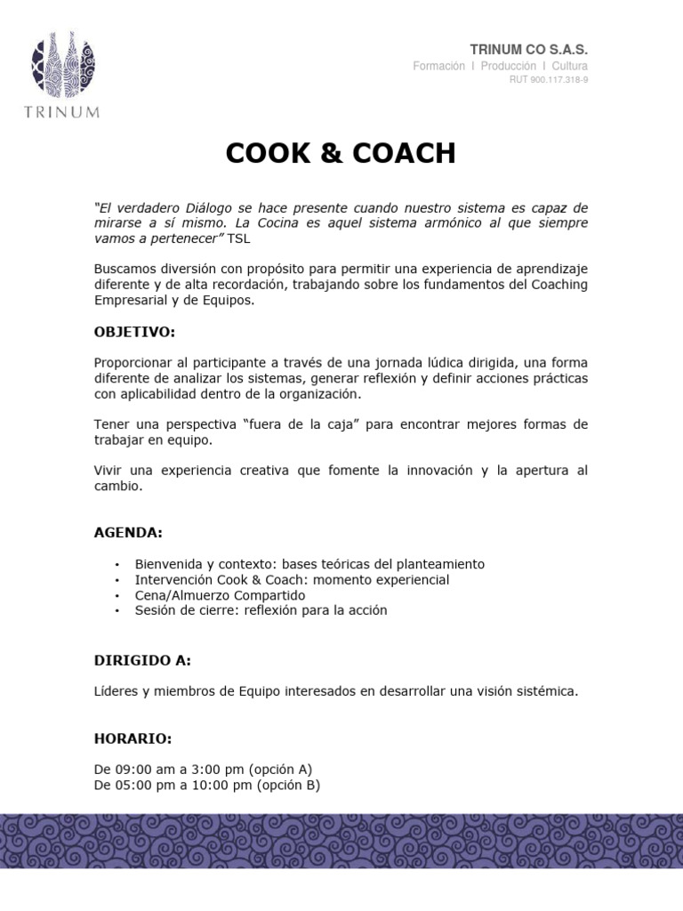 Cook Coach | PDF