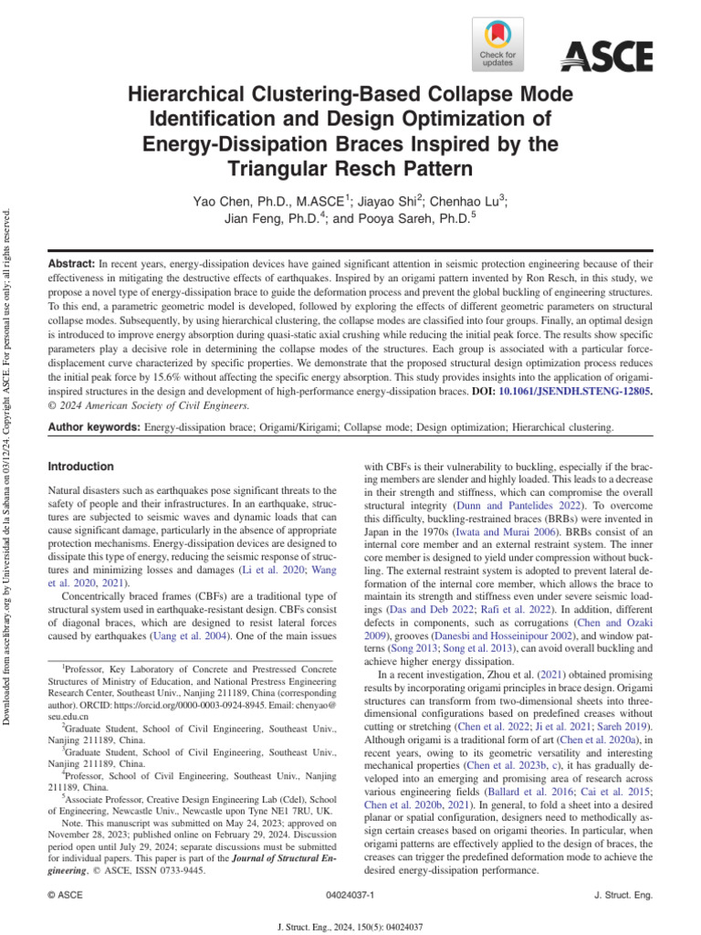 Chen Et Al 2024 Hierarchical Clustering Based Collapse Mode Identification and Design ...