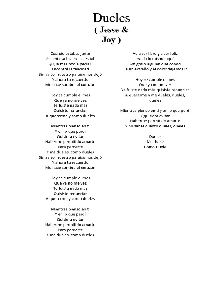 Letras de Canciones | PDF | Neverland