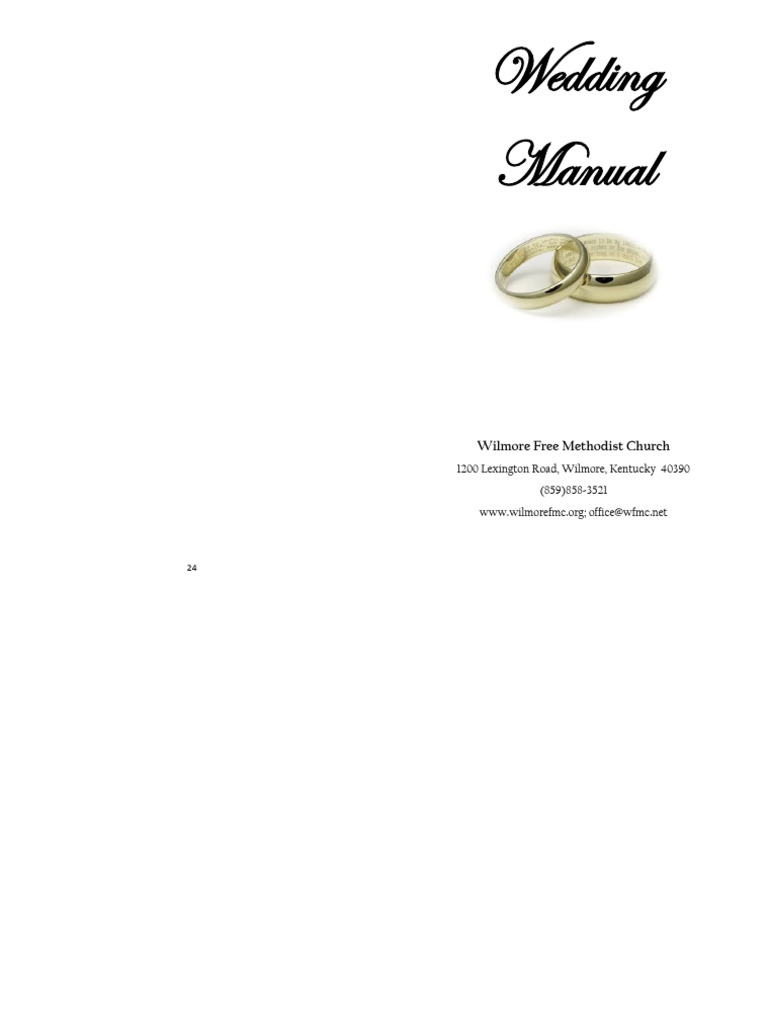 Wedding Manual Booklet | PDF | Wedding | Marriage