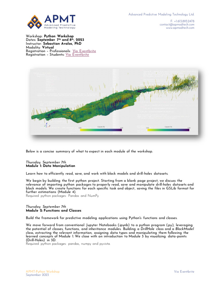 Python Workshop Sept 2023 Module Description 1694350066 | PDF | Python ... Python Workshop Sept 2023 Module Description 1694350066 | PDF | Python ...