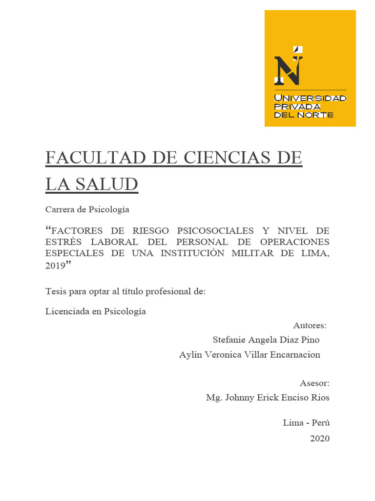 Diaz Pino, Stefanie Angela - Villar Encarnacion, Aylin Veronica | PDF ...
