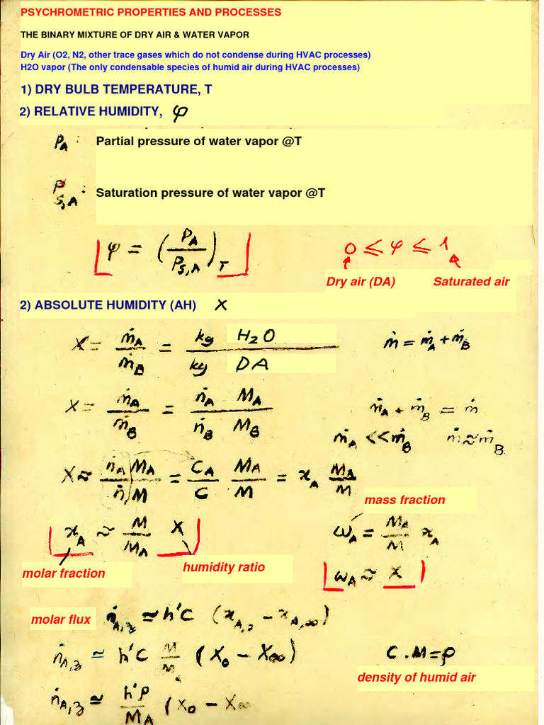 MIA504E - 11-Mass Transfer in Psychrometric Processes-E | PDF ...