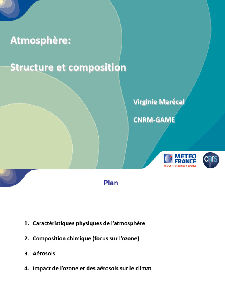 Structure et composition de l'atmosphère | PDF | Aérosol | Atmosphère