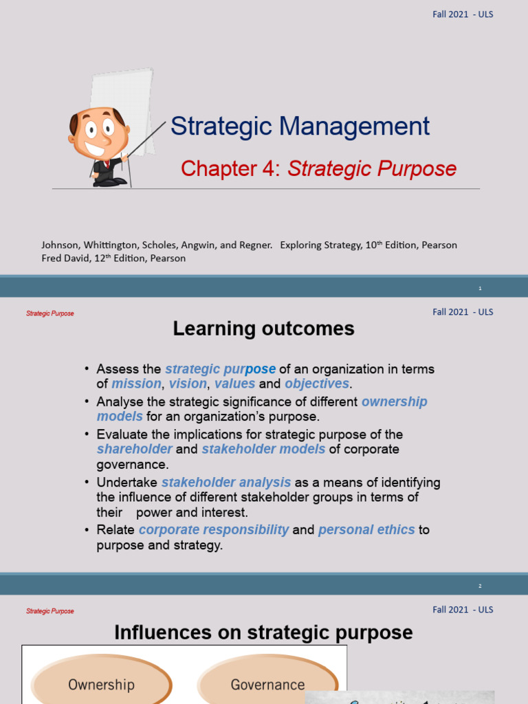 Chapter 4 - STRATEGIC PURPOSE | PDF | Entrepreneurship | Corporate ...