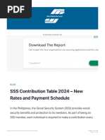 PhilHealth Contribution Table 2025 | PDF | Salary | Employment