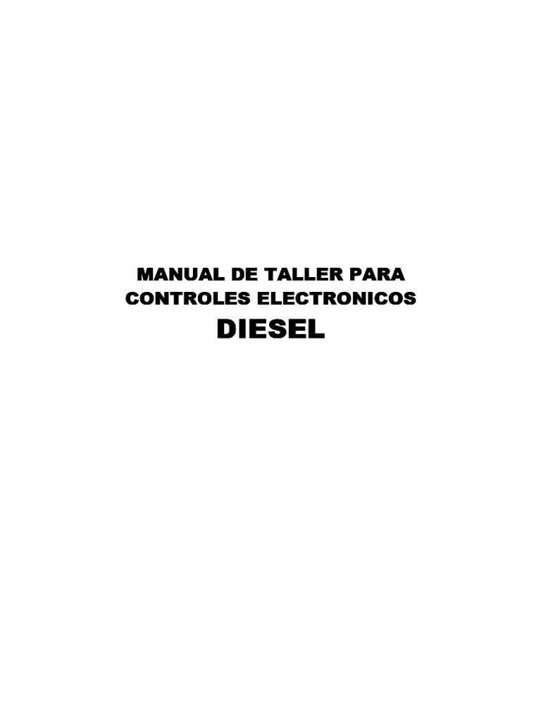 Libro Controles Electrónicos DIESEL | PDF