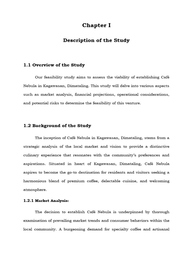 Chapter 1-6 | PDF | Expense | Feasibility Study