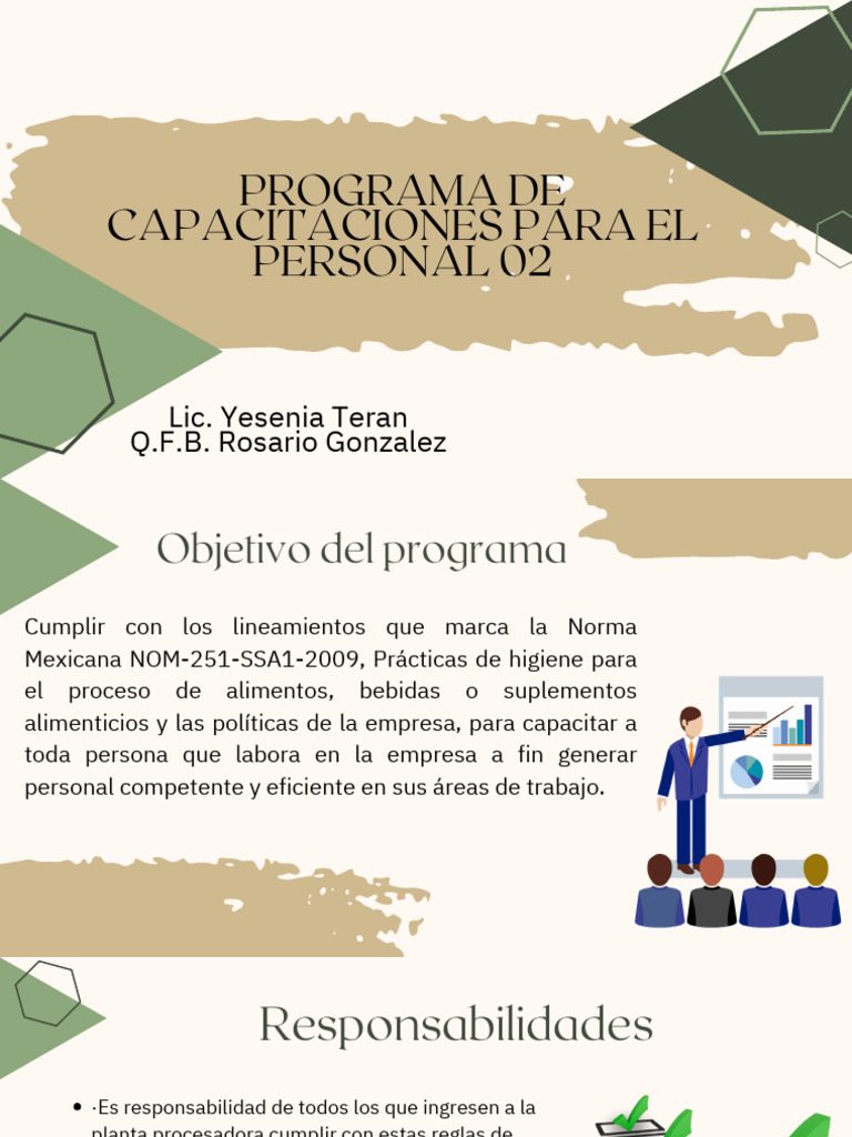 PROGRAMA DE CAPACITACIONES PARA EL PERSONAL | PDF | Business