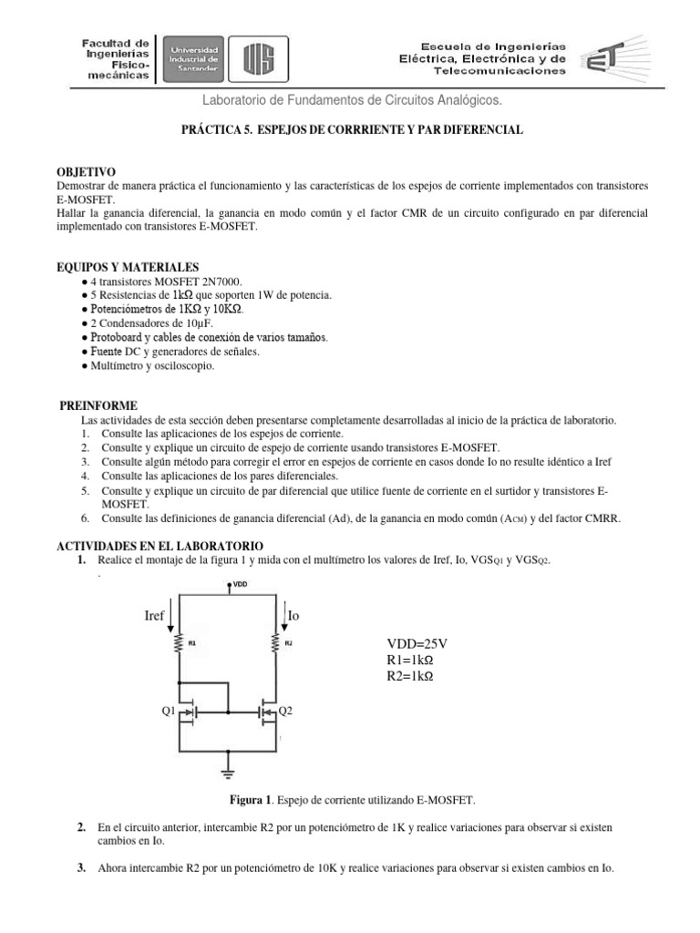 Ayvilsol Fundamentos Practica 5 Espejos De Corriente Y Par