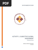 Global Assessment (PG-SGA) : Scored Patient-Generated Subjective | PDF ...