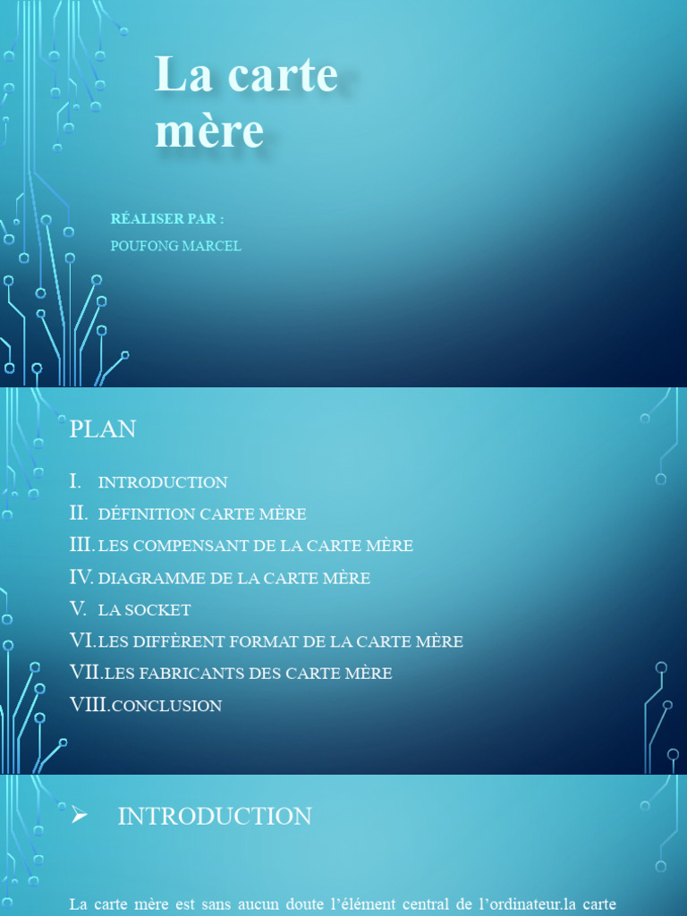 Composants et schéma de carte mère | PDF | Microprocesseur | Ingénierie électronique