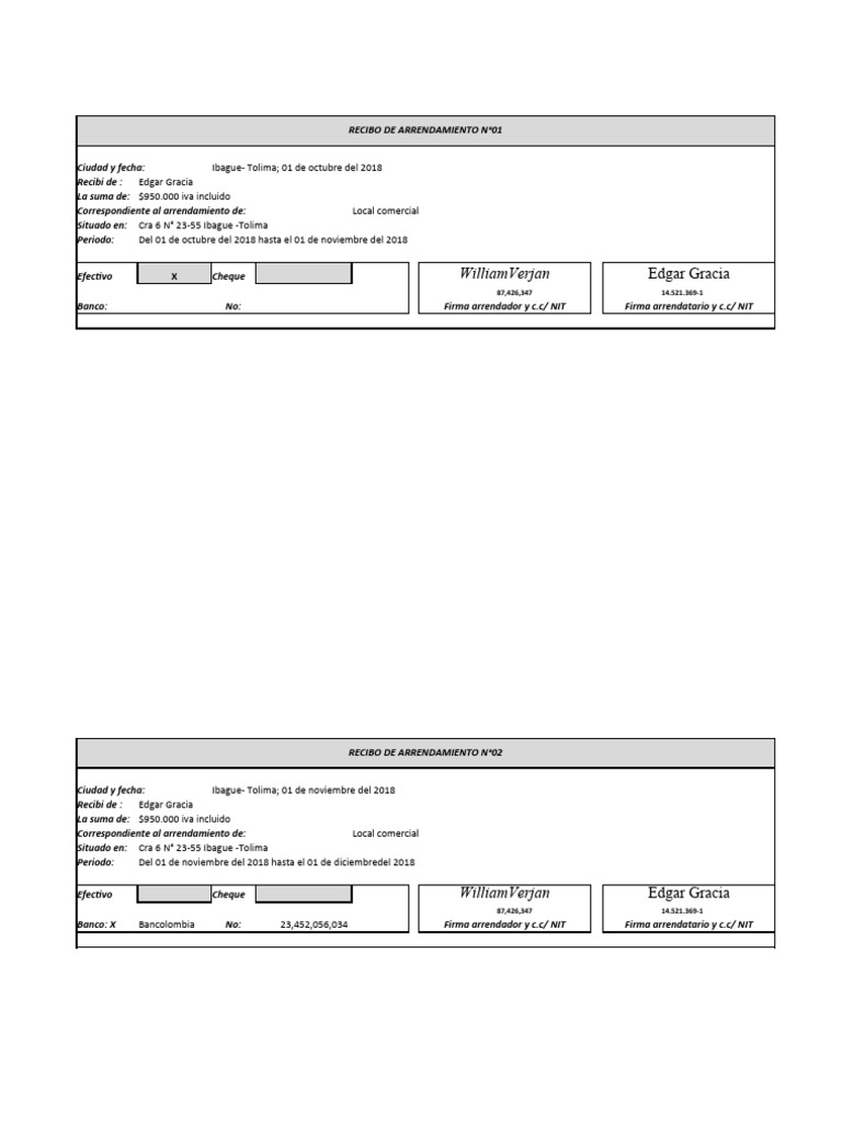 RECIBOS GASTOS | PDF | Business
