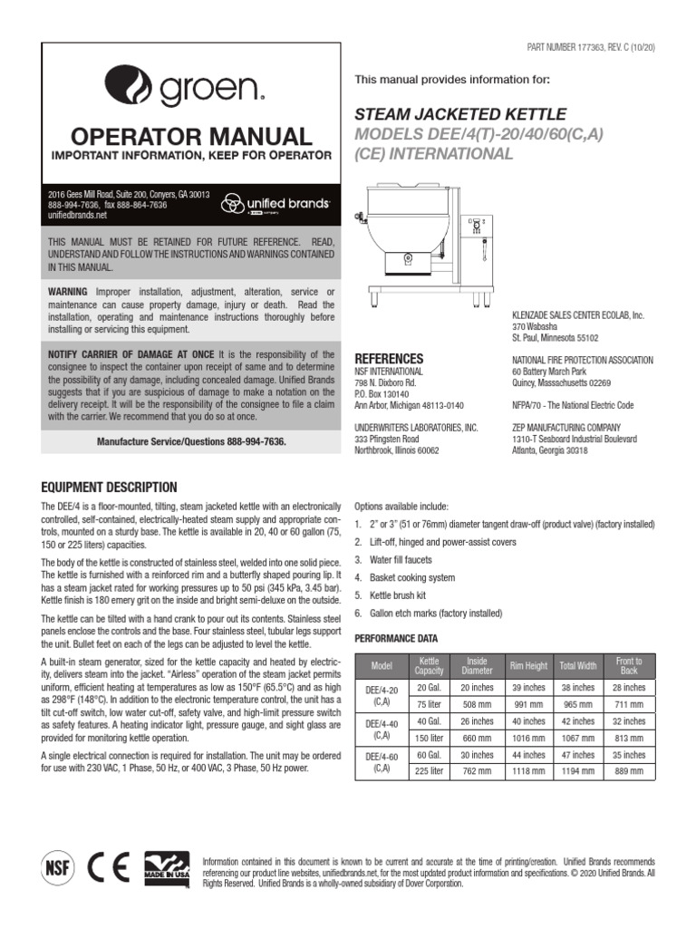 Dee4 Ce Manual | PDF