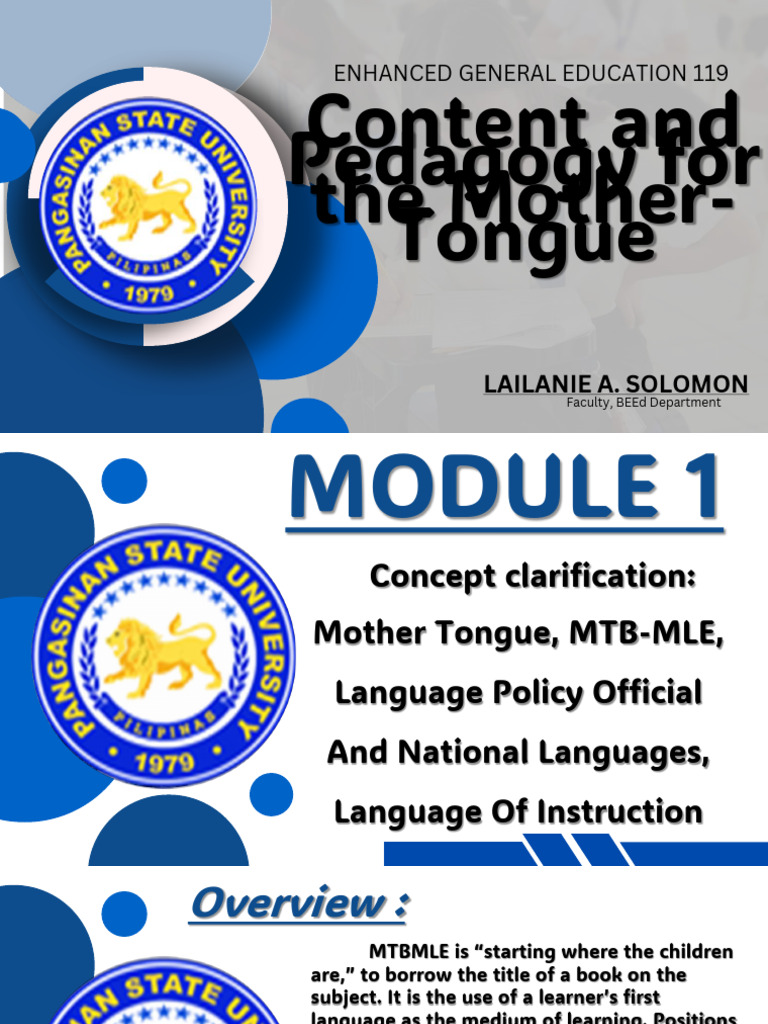Module 2 - Ege119 | PDF | First Language | Multilingualism