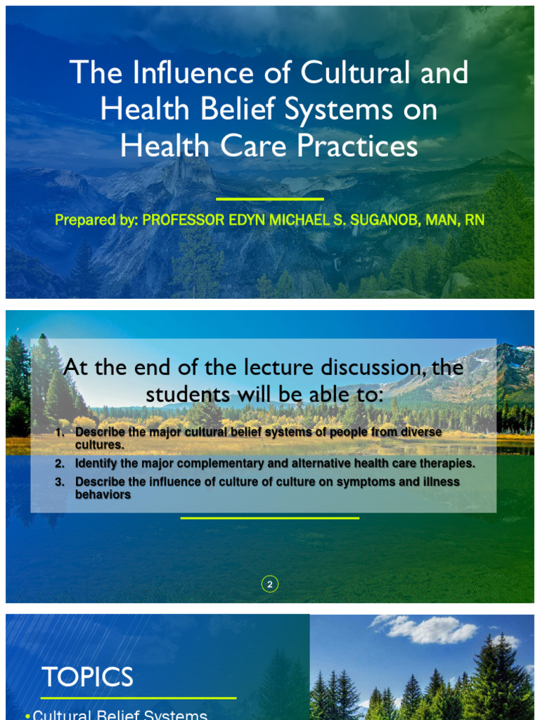 Cultural Belief Systems in Health Care | PDF | Alternative Medicine ...