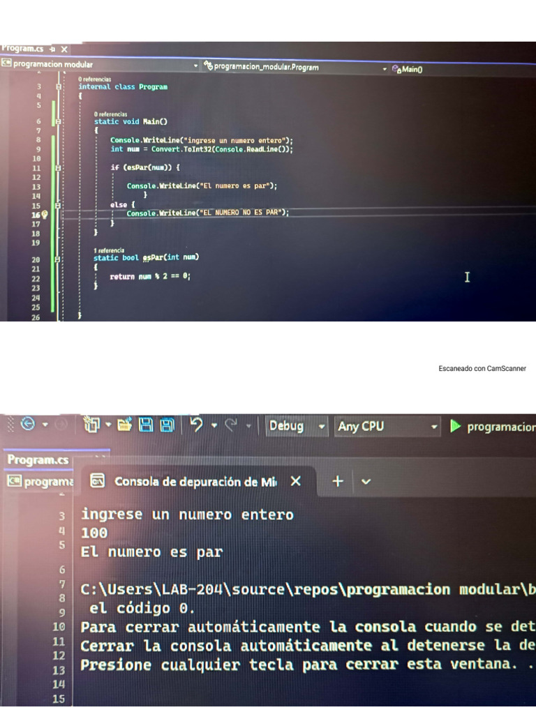 Práctica 2 Programación Modular | PDF
