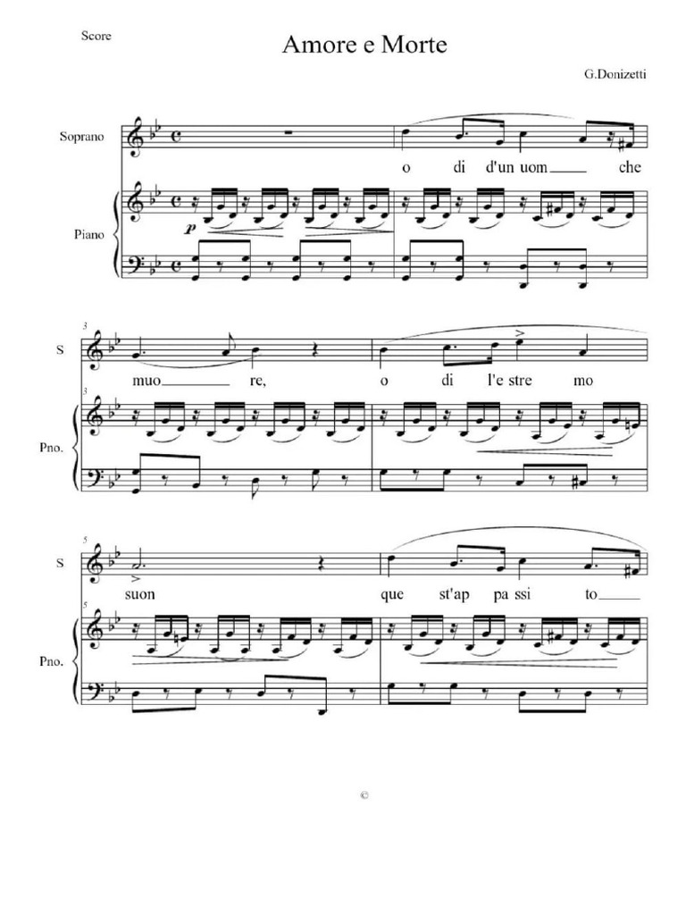 Donizetti - Amore e Morte | PDF