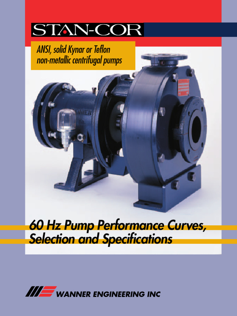 Stan-Cor Pump Selection Guide | PDF | Pump | Turbomachinery