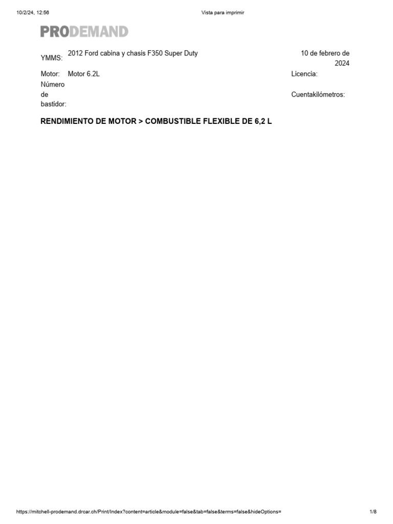 Engine Control 6.2 Flex Fuel F350 2012 | PDF | Engines | Machines