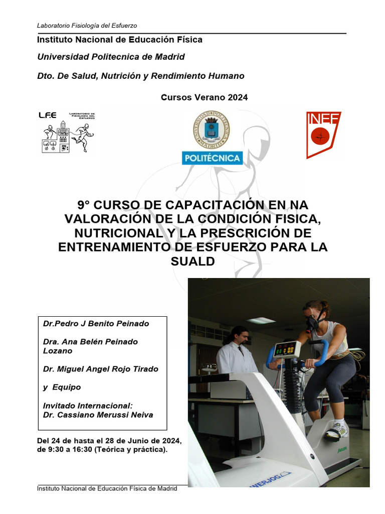 Curso Verano INEF 2024 | PDF | Ciencia y matemáticas