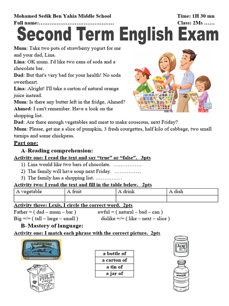 2Ms Exam | PDF | Foods | Nutrition