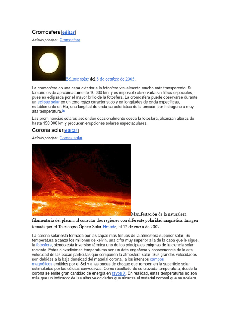 Cromosfera | PDF | Dom | Viento solar