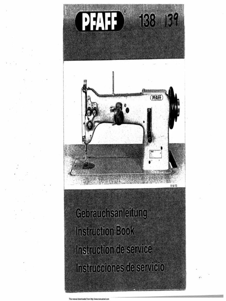 PFAFF Sewing Machine | PDF | Sewing Needle | Sewing