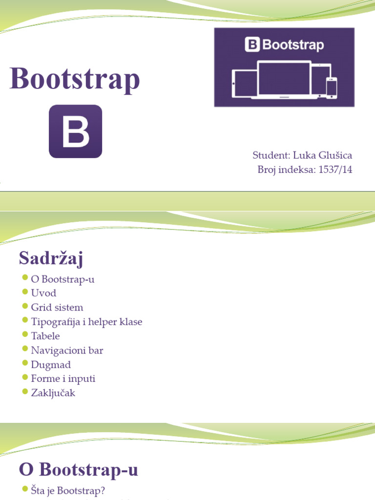 Bootstrap Pdf Bootstrap Front End Framework World Wide Web
