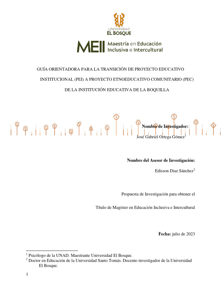 Transición de PEI a PEC en Boquilla | PDF | Plan de estudios
